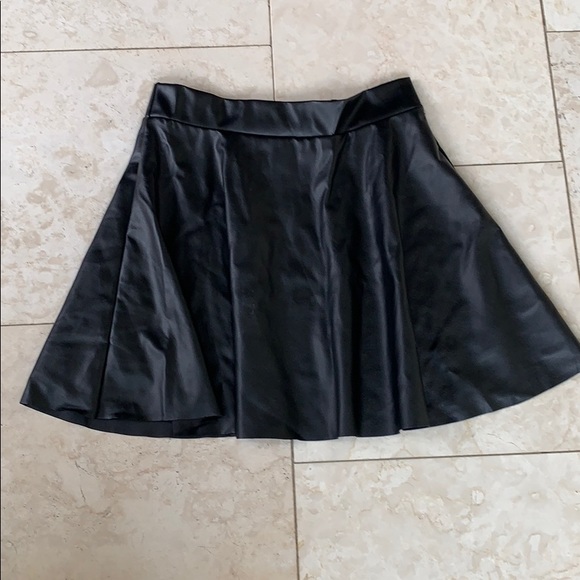 So Nikki | Skirts | So Nikki Skater Skirt Shiny Black | Poshmark